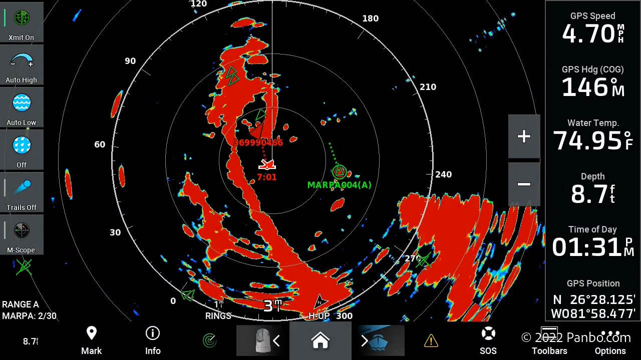 Garmin, Raymarine and Simrad Enclosed Radar Comparison. - Shotgun ...