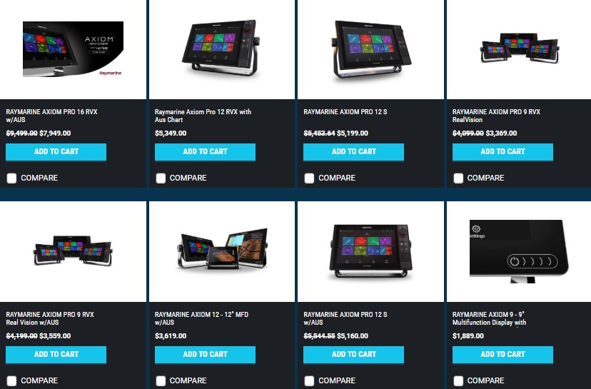 Raymarine Axiom - Shotgun Marine Services