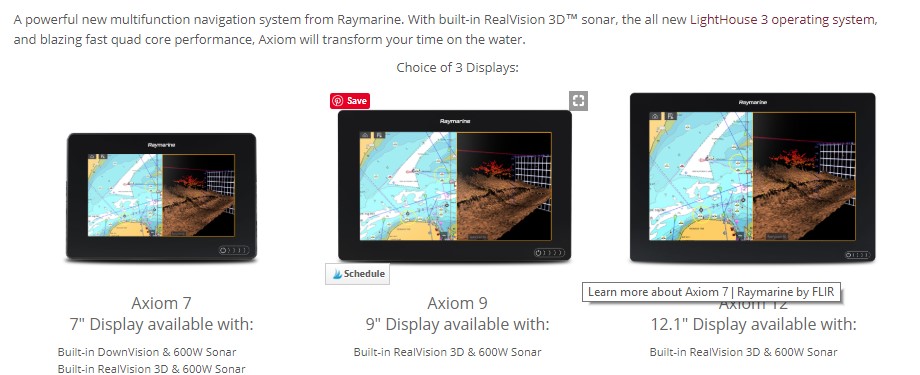 Raymarine Axiom - Shotgun Marine Services
