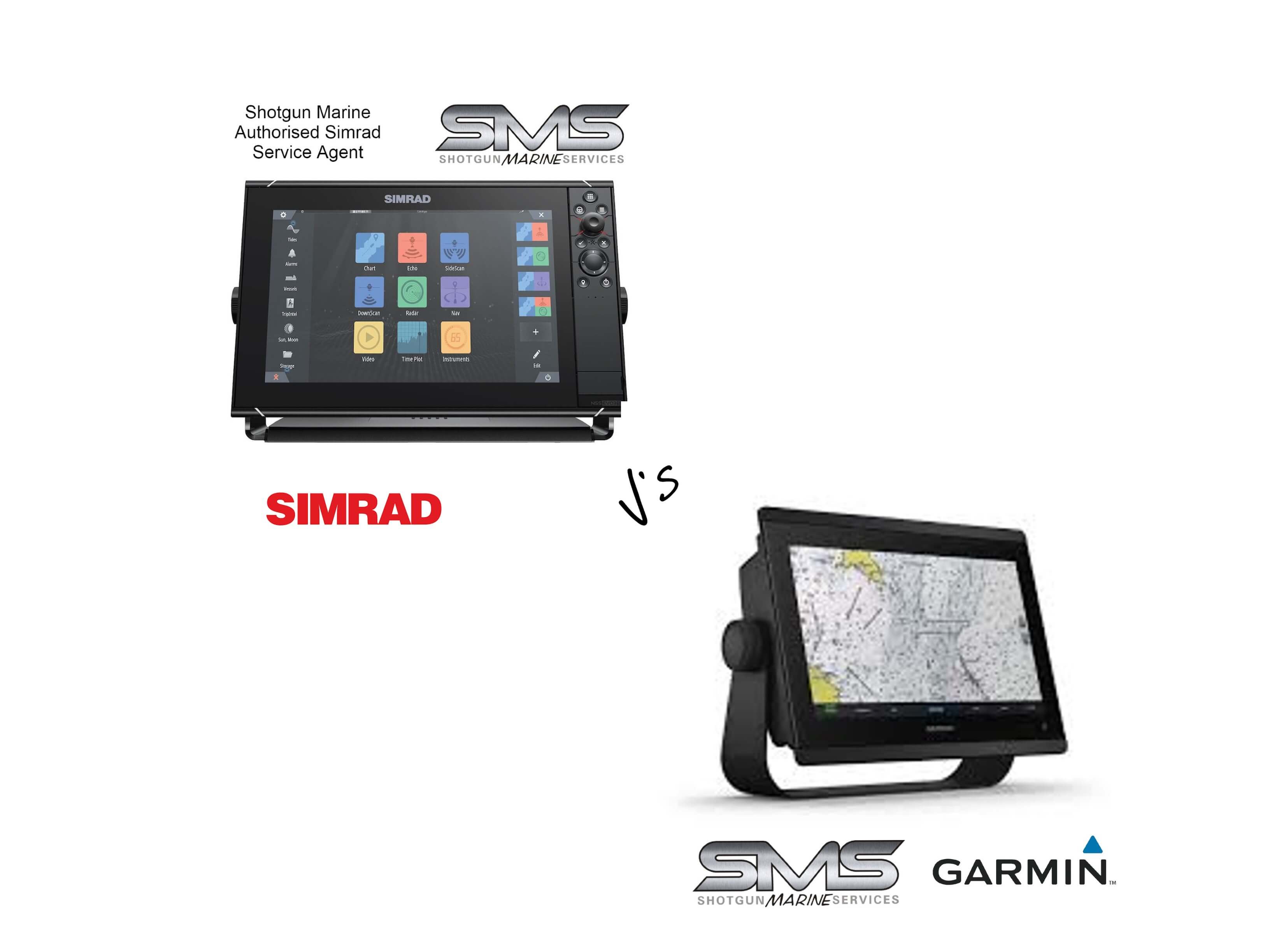 Simrad NSS9 Evo3 or Garmin 8412 MFD - Shotgun Marine Services